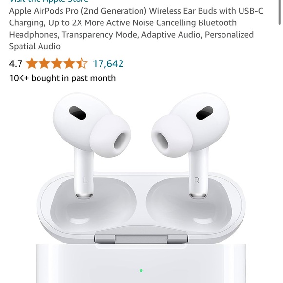 Apple | Headphones | Airpods Pro Gen 2 Brand New With Case Charger And Extra Earpieces | Poshmark